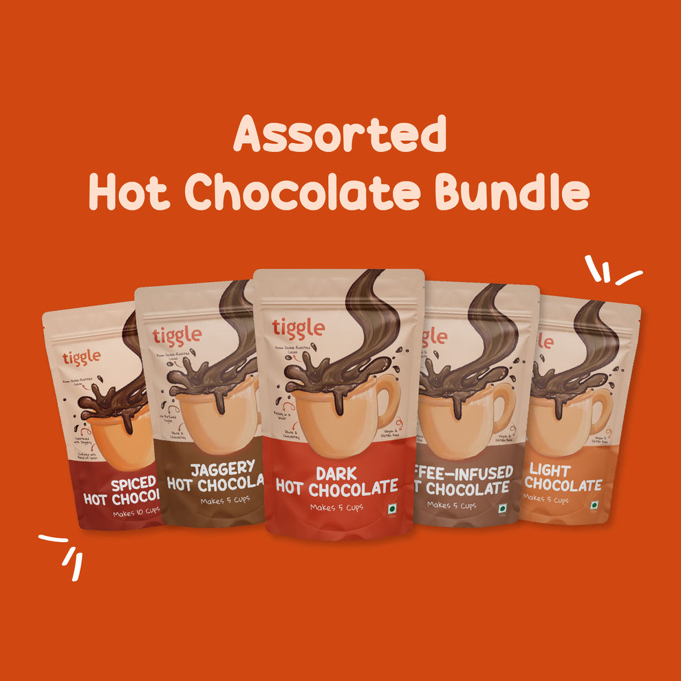 Assorted Hot Chocolate Bundle - 100gms | Tiggle