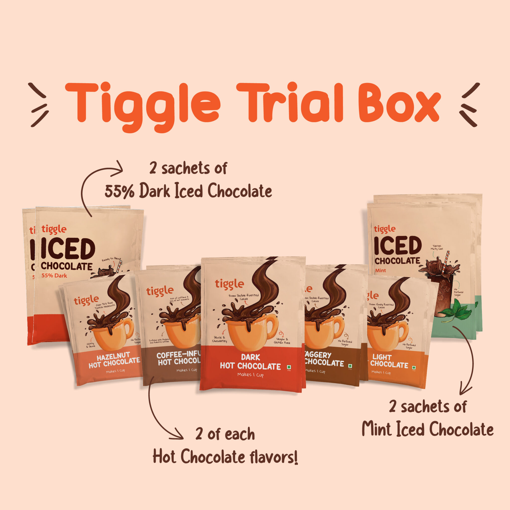 Hot Chocolate Flavours Bundle - Tiggle